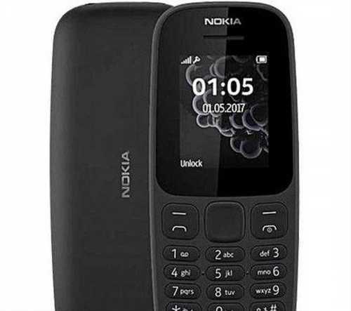 Nokia 105 Dual sim (2019) (B, Black)