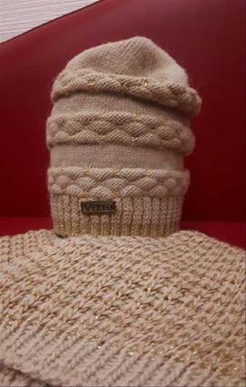Головной убор шапка+шарф, фирма Vizio, Италия