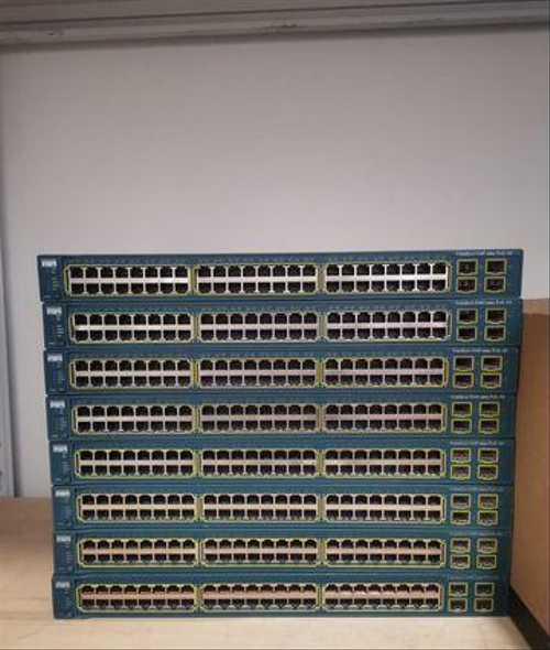Cisco 3560 + крепление в стойку