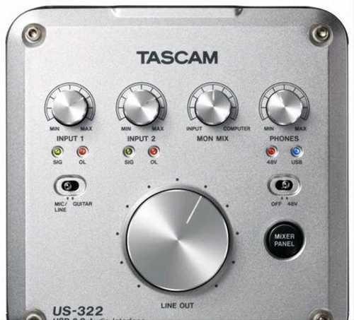Внешняя звуковая карта Tascam US-322