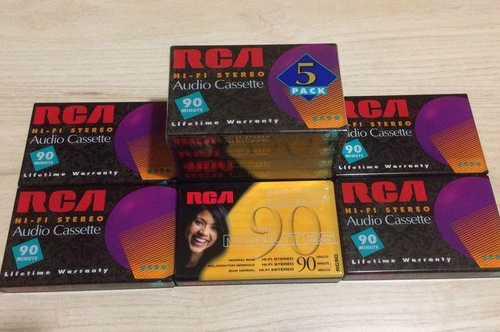 Аудиокассеты RCA 90 новые 10 штук