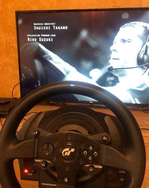 Игровой руль thrusmaster t300 RS с подставкой