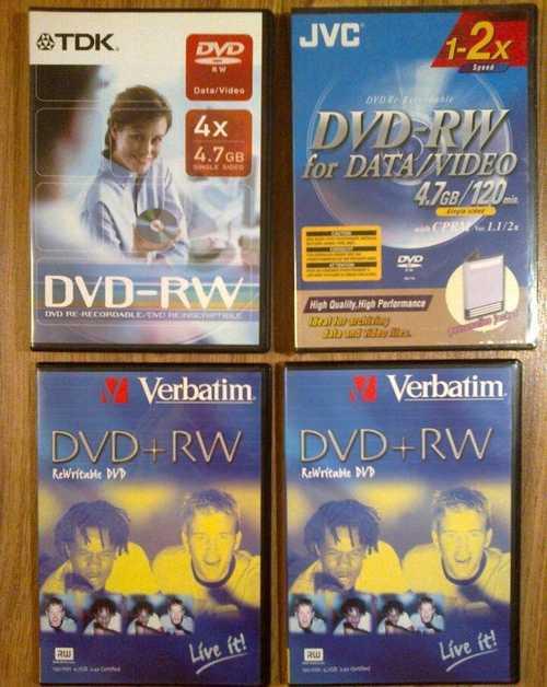 Перезаписывающие болванки DVD-RW