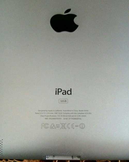 Планшет iPad 2, WI-Fi, 32GB +3G