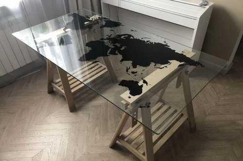 Стол стекло 160см IKEA mittback миттбакк