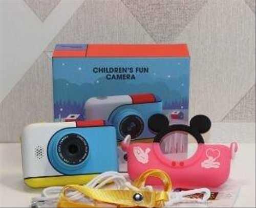 Детский фотоаппарат с двойной камерой Микки Маус