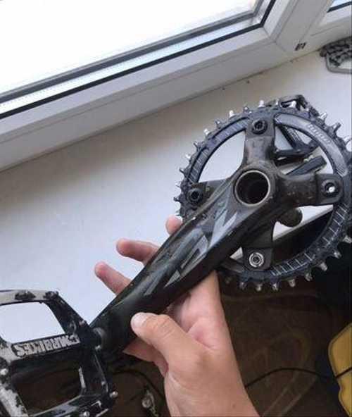 Шатуны Shimano Zee Звезда Hope Педали DMR V12