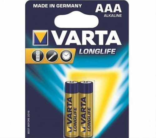 Батарейка Varta LR03/2BL longlife 4103