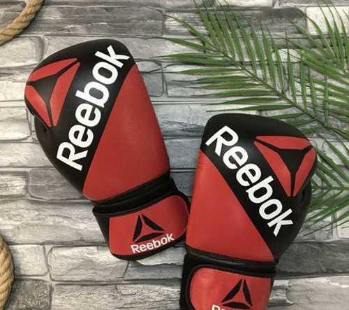 Боксерские перчатки Reebok кожаные