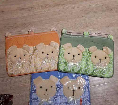 Подвесные органайзеры мягкие с мишками