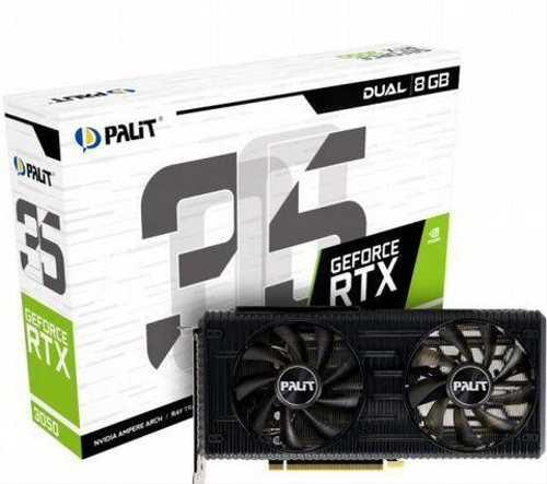 Видеокарта Palit GeForce RTX 3050 Dual