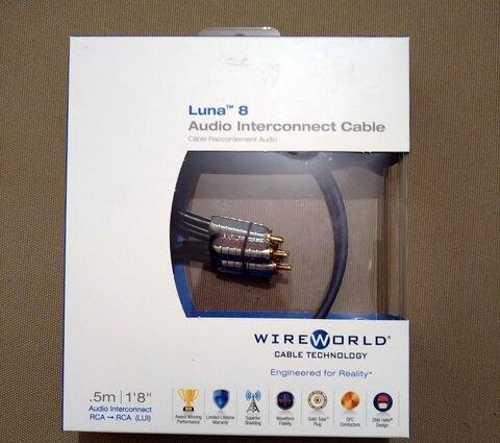 Кабель WireWorld Luna 8 2xRCA - 2xRCA 0.5m