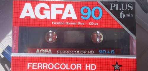 Аудиокассета Agfa Ferrocolor HD 90+6 (1985 г)