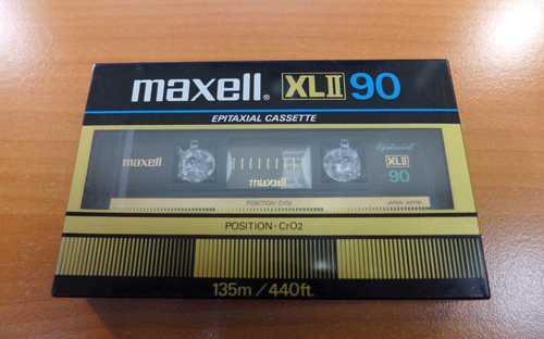 Аудиокассета редкая запечатанная Maxell XL-II 90