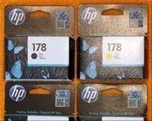 Картриджи HP 178 оригинальные B C M Y