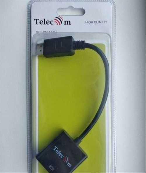 Кабель-переходник Telecom DisplayPort - hdmi hdtv