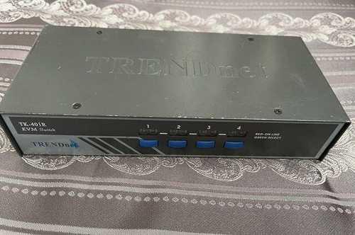 Kvm switch 4 порта trendnet tk-401r