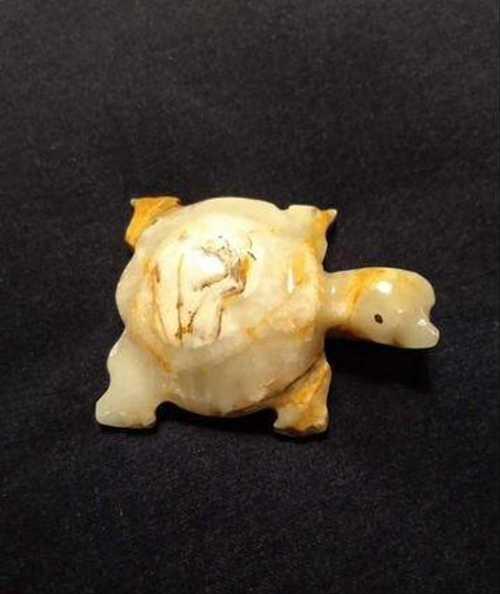 Черепаха, фигурка из оникса, символ долголетия