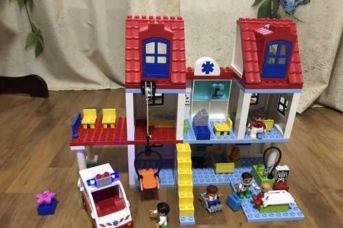 Lego Duplo пиццерия, пожарная машина, больница