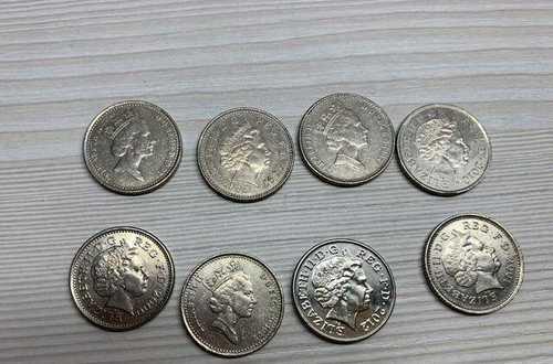 Монеты Великобритании десять пенсов