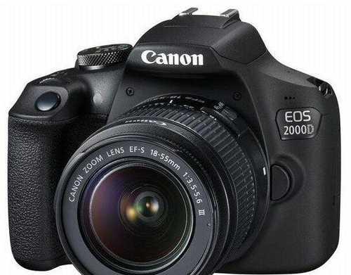 Canon 2000d kit 18-55 черный