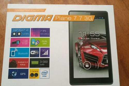 Digma plane 7.7 7" 8Gb 3G Gray