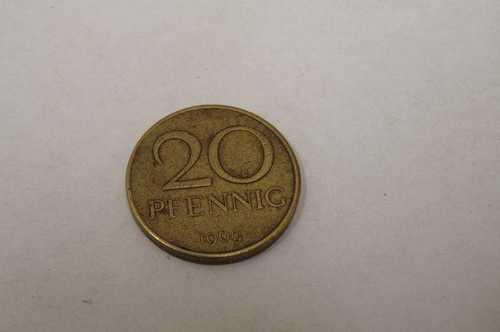 Монета 20 Pfennig 1969 год