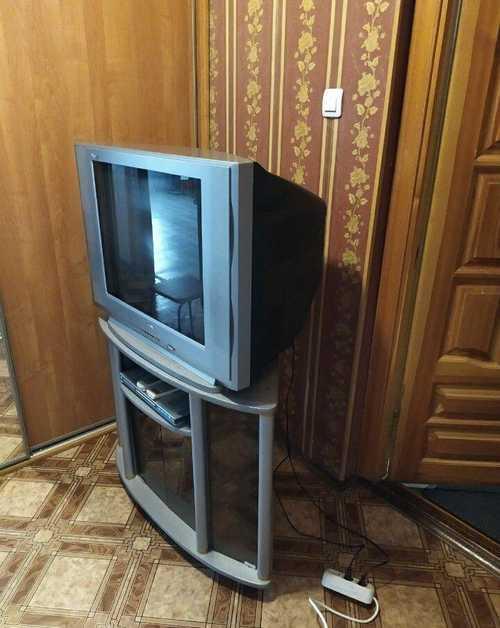 Телевизор+Тумба под tv+DVD