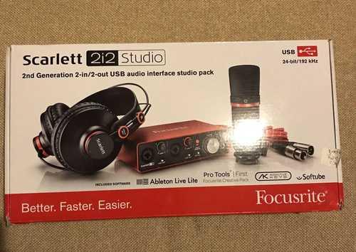 Focusrite scarlett 2i2 studio