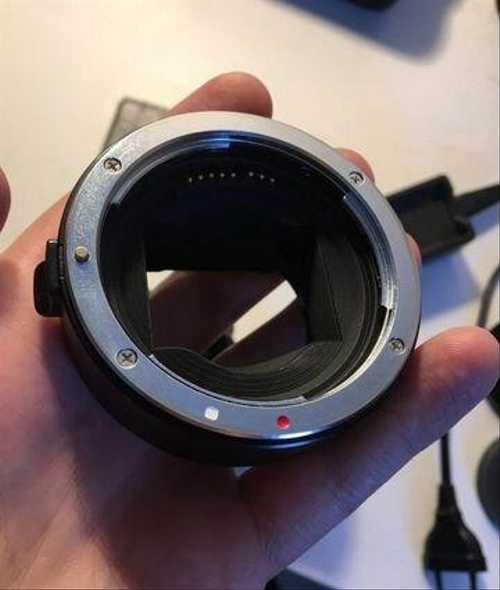 Переходник (адаптер) Sony E - Canon Ef автофокус