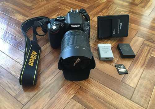 Nikon 5100 18-105 VR + SD Sony 32 Gb + дополнитель
