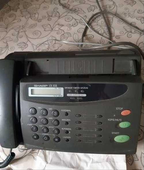 Телефон факс sharp ux-108