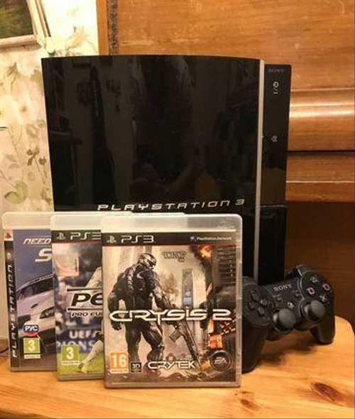 Sony playstation 3 (+ Fifa17, Crysis2, NFS, PES)