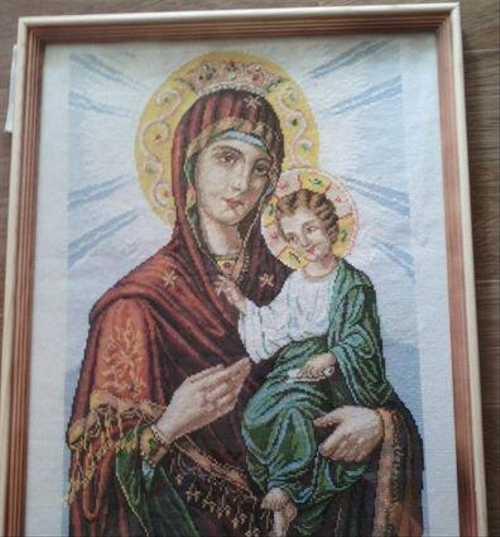 Вышивка Иверская икона Божией Матери