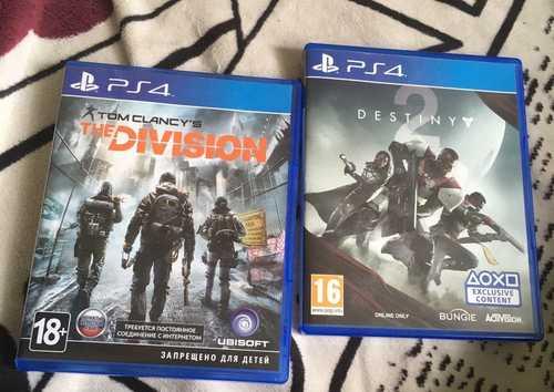 Desteny 2 ; The Division PS4