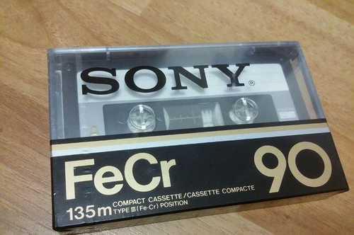 Аудиокассета Sony FeCr 90 очень редкая