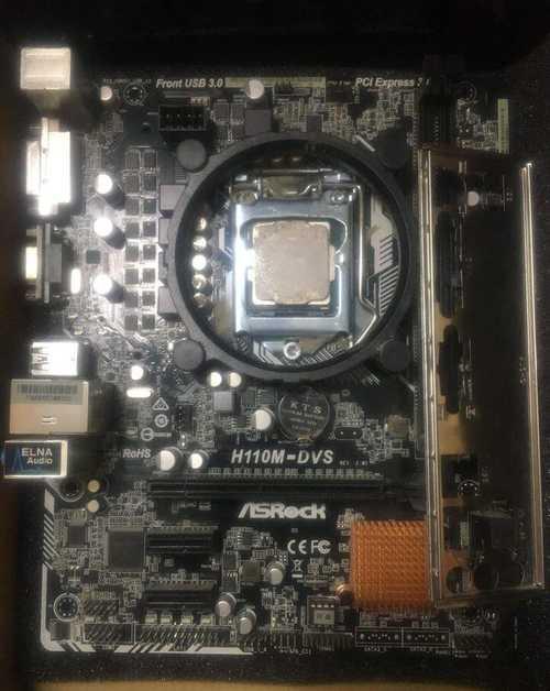 Asrock h110m dvs r2.0 + pentium g4600 3.6 GHz