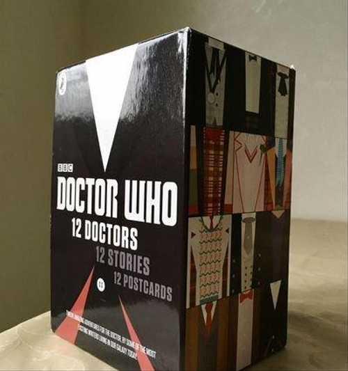 12 книг Doctor Who + открытки