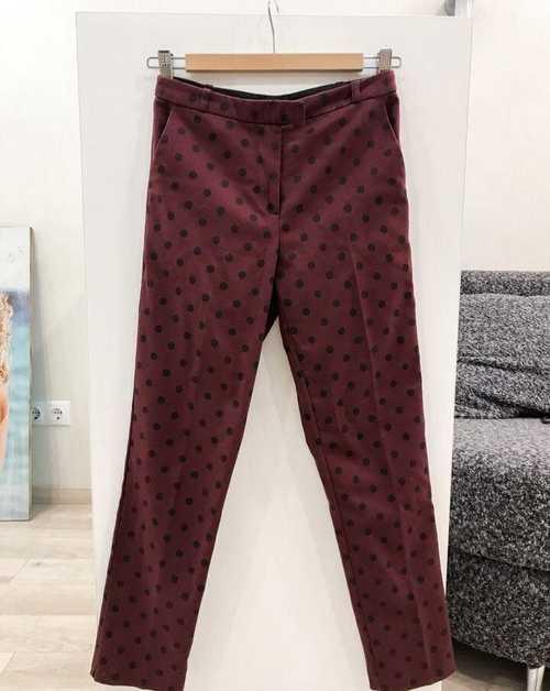 Брюки в горох Topshop