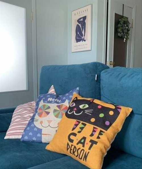 Наволочки с кошками на диванные подушки