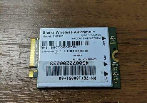 Sierra Wireless AirPrime EM7455 m2