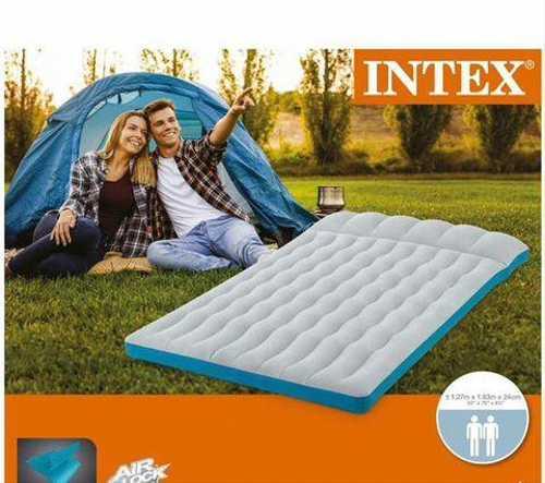 Надувной матрас intex camping mat