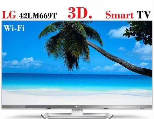Умный Smart TV LG - 42LM669T. Wi-Fi. 3D