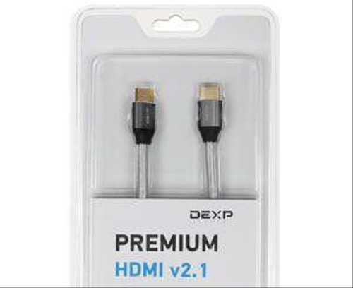 Новый Кабель hdmi 2.1 (3м;Dexp) Premium