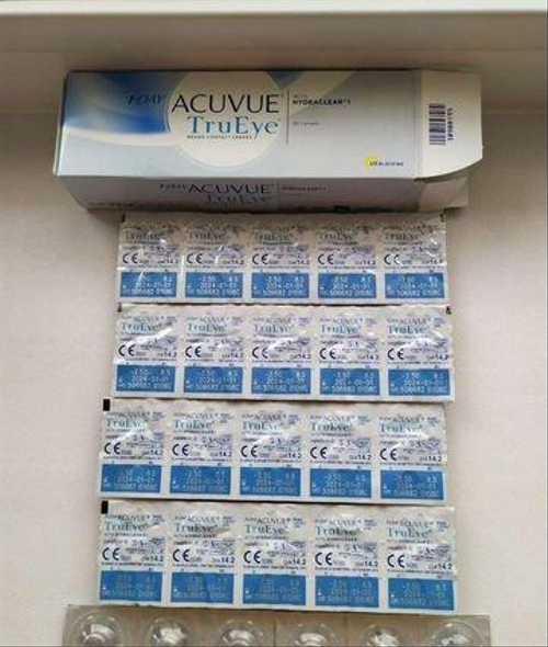 Линзы контактные acuvue trueye на -2.5