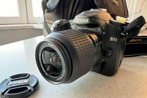 Зеркальный фотоаппарат nikon D50 kit и обьектив 18