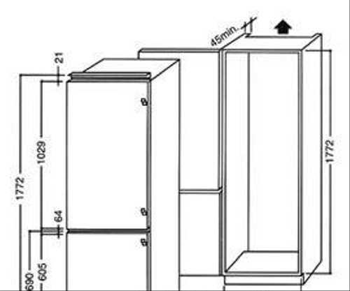 Ширина встроенного. Встраиваемый холодильник Ariston ok-RF 3100. Hotpoint Ariston холодильник габариты. Встраиваемый холодильник Комби Ariston ok rf3100 NFL. Hotpoint Ariston RG 2330 схема встраивания.