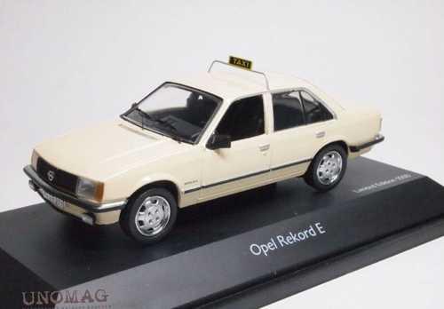 1:43 Opel Record E "taxi", biege. Schuco