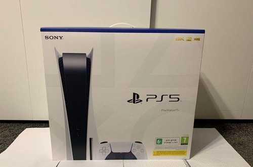 Sony Playstation 5 с дисководом (Blue - Ray)