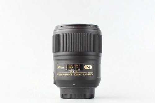 Объектив Nikon AF-S 60mm f2.8 G N бу